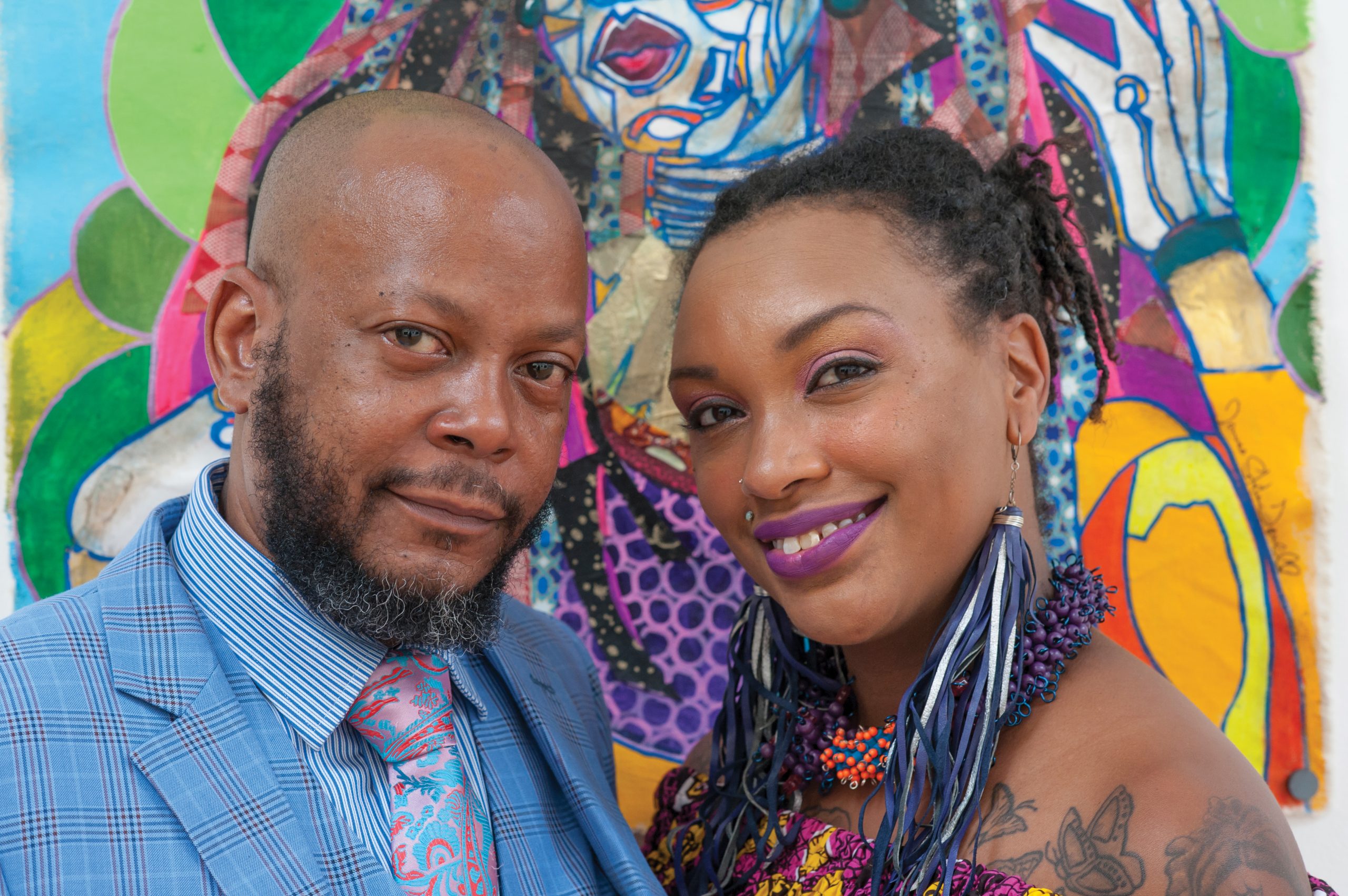 Zsudayka Nzinga + James Terrell Paint in the Language of Love ...